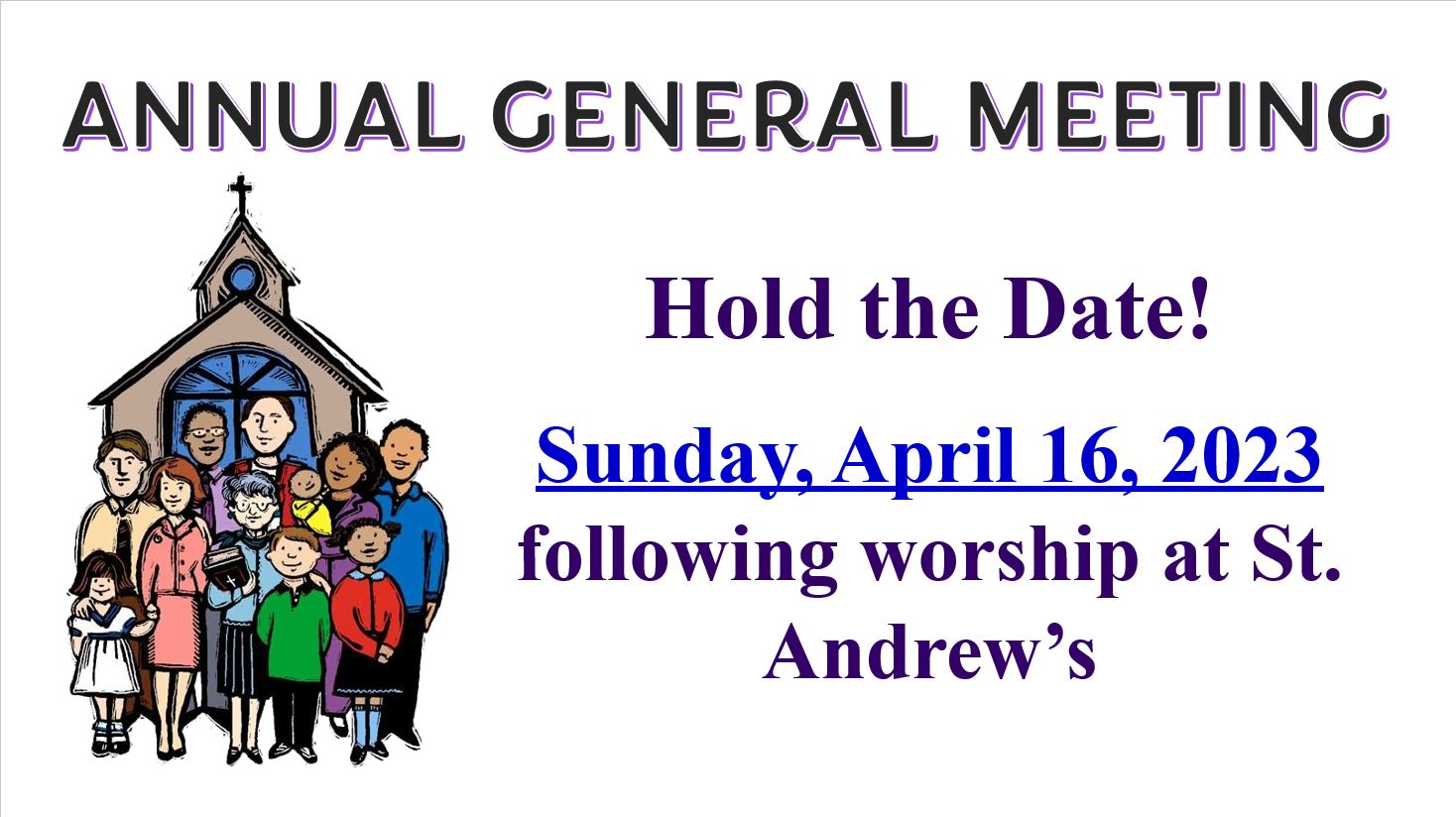 AGM-REMINDER – St. Andrew's United Church